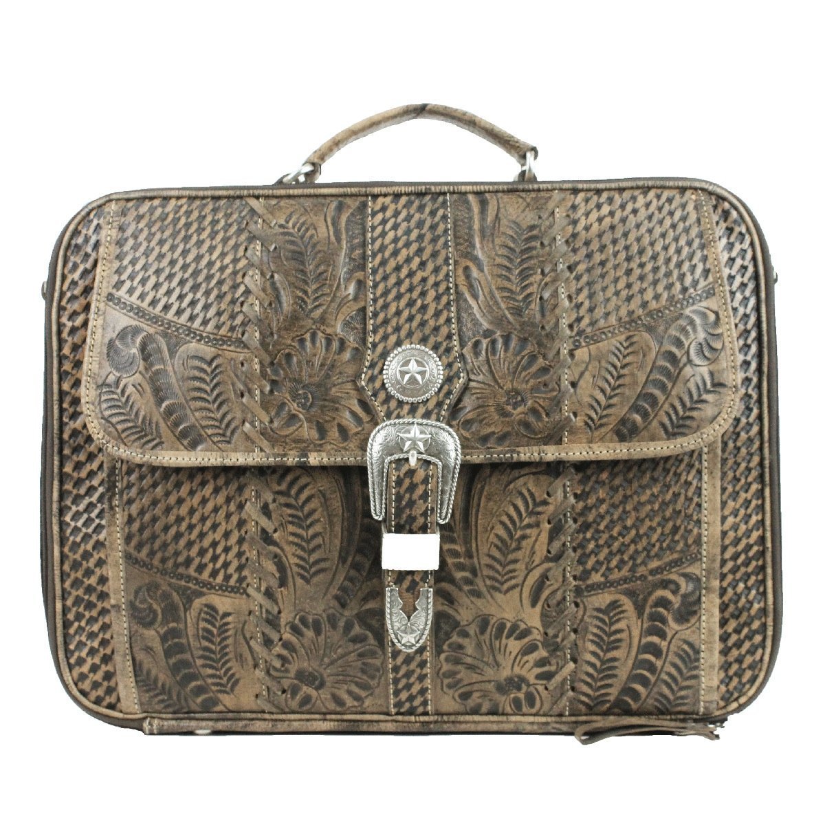 "Retro Romance" Western Leather Laptop Briefcase - Choose From 2 Color ...