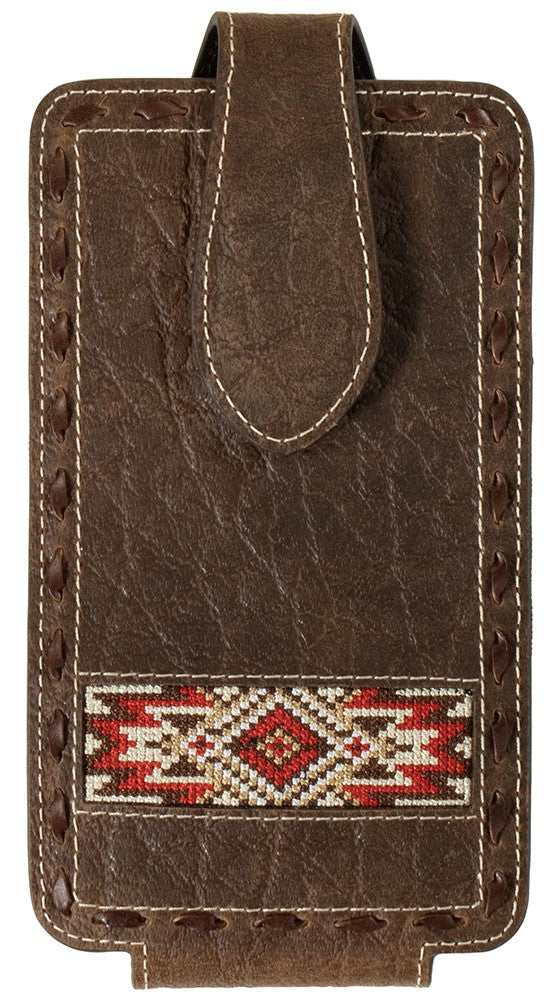 Wesern Embroidered Inlay Cell Phone Holder with Buck Lace Red – Wild ...
