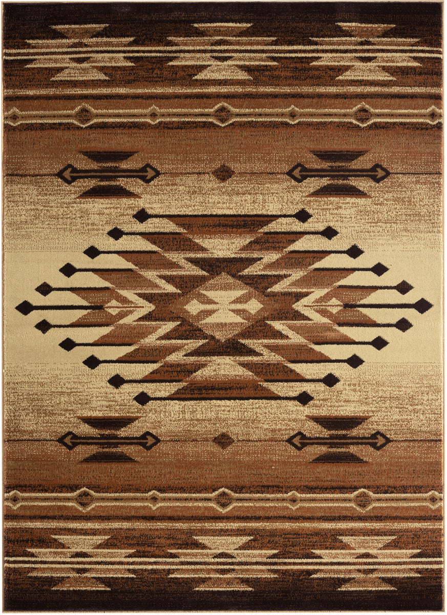 "Pueblo Antique" Lodge Area Rug Collection - Available in 4 Sizes ...
