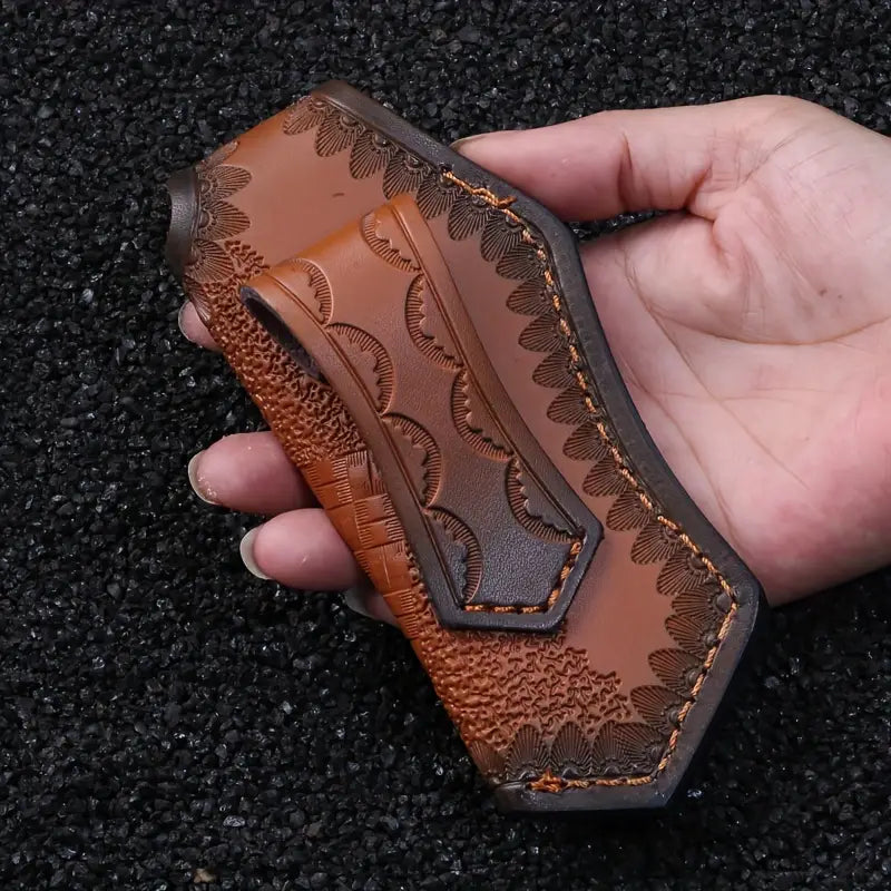 Leather Knife Sheath with Turquoise Stone – Wild West Living