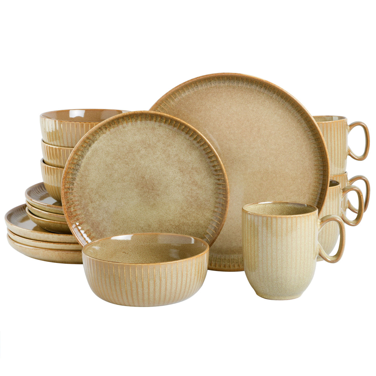 "Blaise" 16-Piece Farmhouse Dinnerware Set – Wild West Living