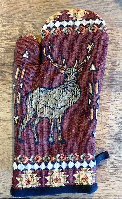 "Stag" Western Oven Mitt – Wild West Living