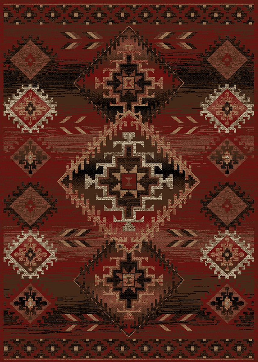 "Phoenix Red" Western Area Rug (4 Sizes Available) – Wild West Living