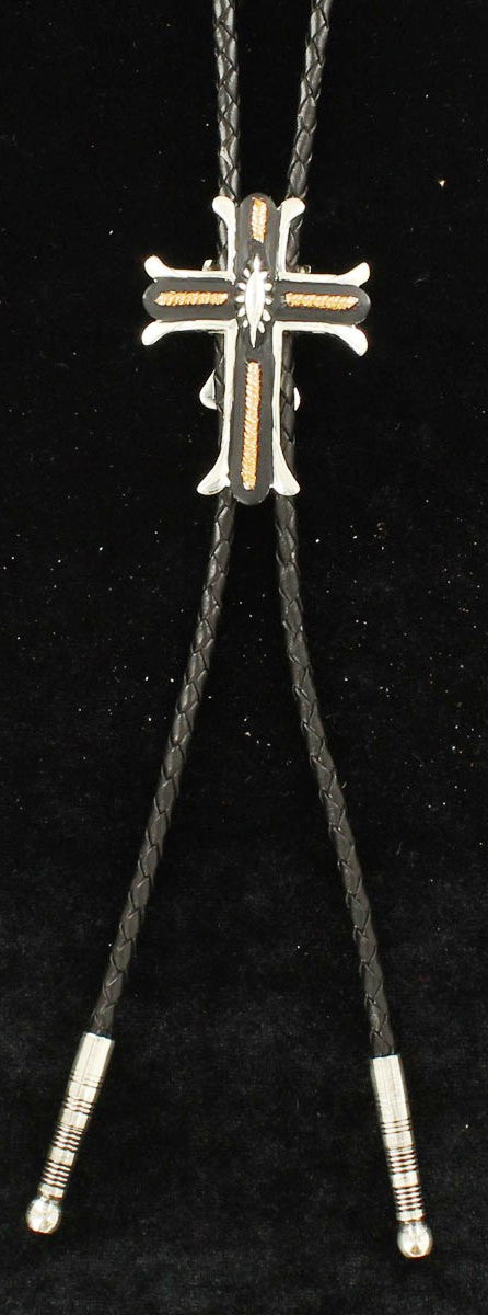 Western Triple Tone Bolo With Cross – Wild West Living