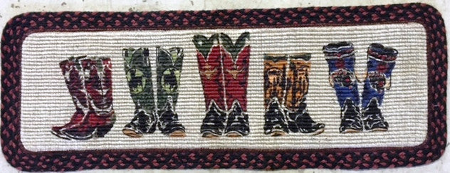 "Boots" Wicker Weave Jute Runner 13" x 36" – Wild West Living