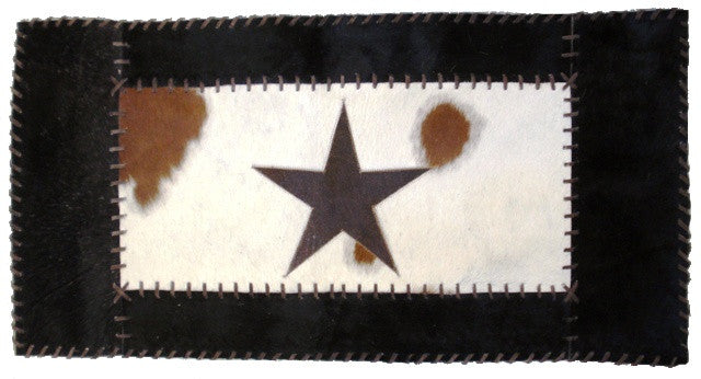 Western Cowhide Star Rug Dark – Wild West Living