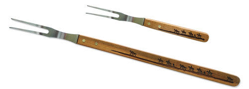 Western Wood Handled 2-Piece Fork Set (with choice of engraving) – Wild ...