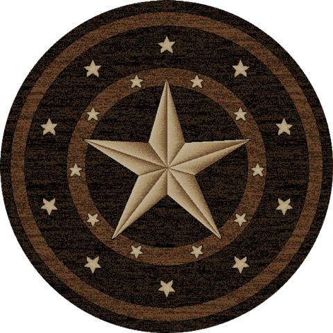 "Western Star" Round Area Rug 5' – Wild West Living