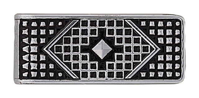 Crosscut Diamond Mesh & Bead Chevron Money Clip – Wild West Living