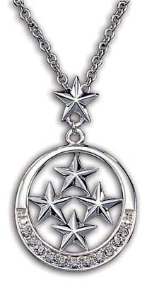 Western Silver 4-Star Necklace – Wild West Living