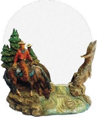 Western Cowboy Stand Vanity Mirror – Wild West Living