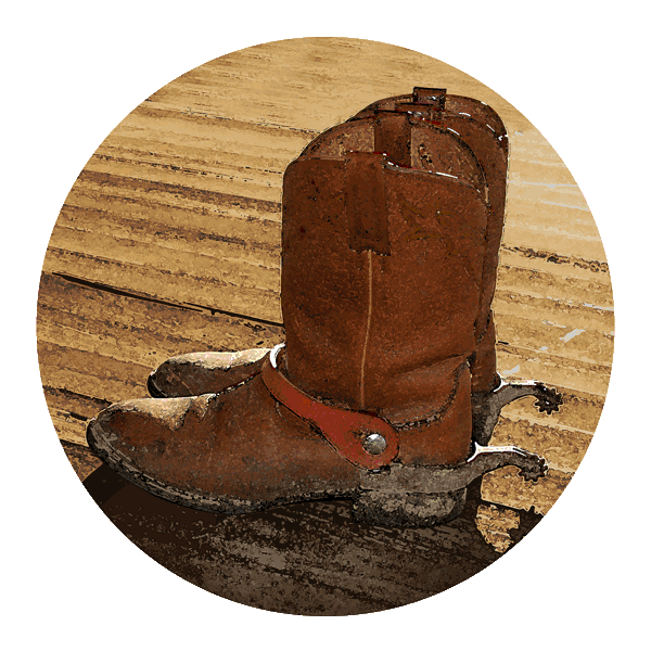 "Cowboy Boots" Western Sandstone Coaster Set – Wild West Living